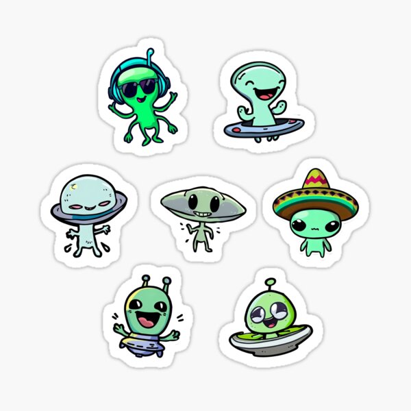 "Aliens!" Stickerundefined by The Cool Store | Redbubble