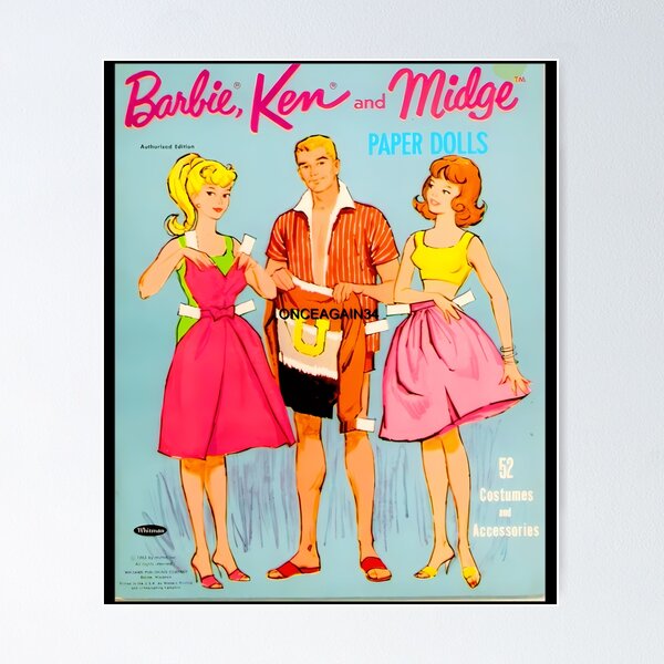 "Barbie Vintage Model For Kids " Poster for Sale by dinnakelby | Redbubble