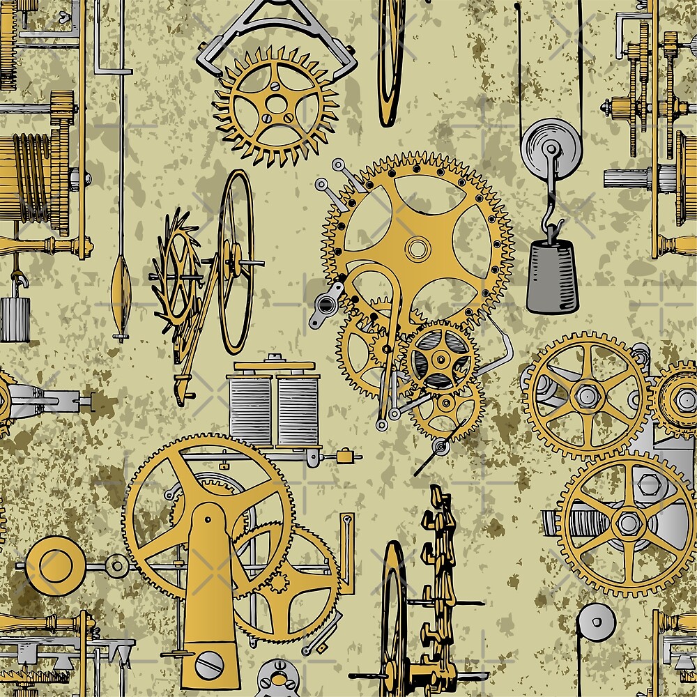 "Steampunk clockwork gears" by B0red | Redbubble