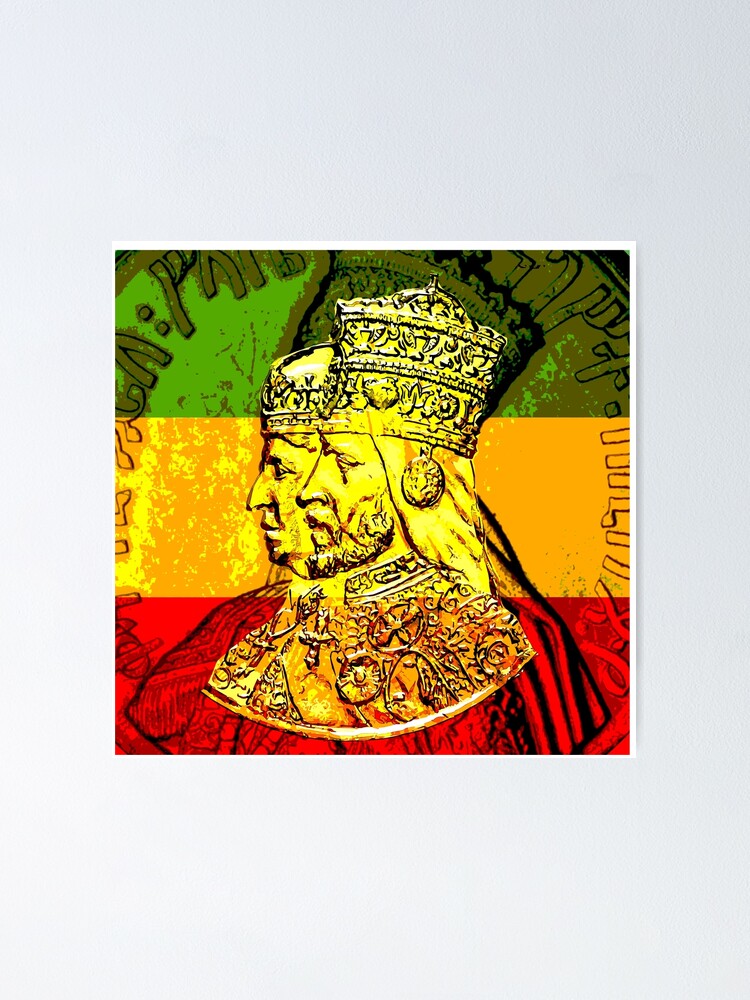 His Majesty Haile Selassie Empress Menen Poster By Rastaseed Redbubble