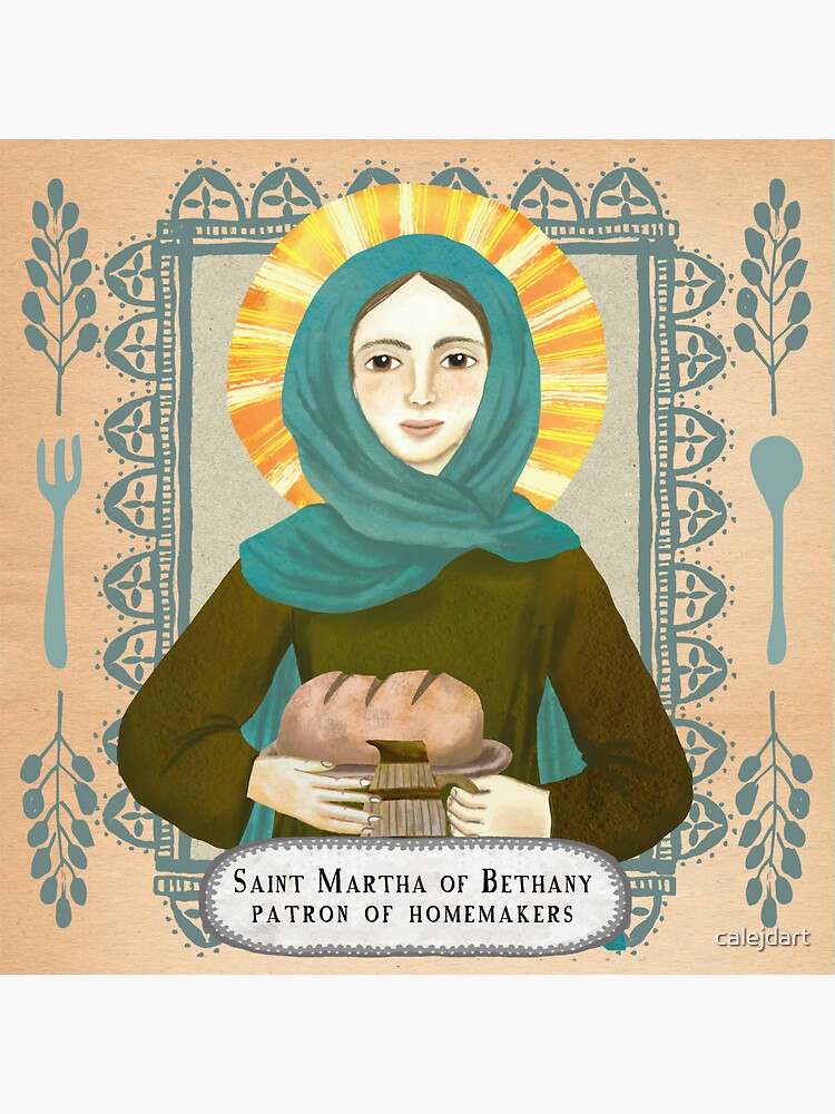 "Saint Martha of Bethany" Sticker for Sale by calejdart | Redbubble