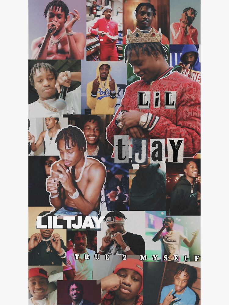 "Lil Tjay Collage" Sticker for Sale by BradleyHollo | Redbubble