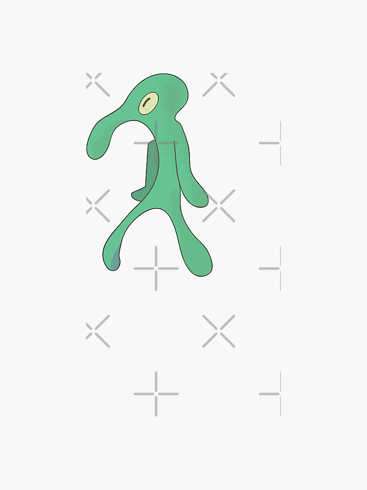 "Squidward Artwork" Sticker for Sale by dmillz98 | Redbubble