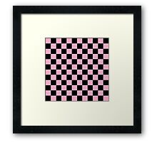 "Checkered Pink and Black " by lornakay | Redbubble