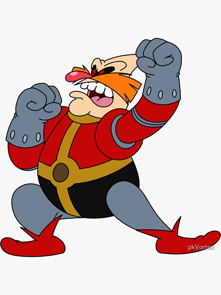 "Doctor Ivo Robotnik" Sticker for Sale by pkVortex | Redbubble