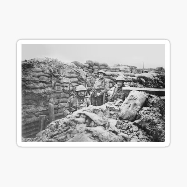"British trench, World War I (C019/4605)" Sticker for Sale by ...