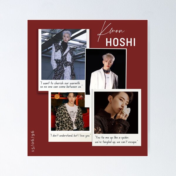 "SEVENTEEN HOSHI COLLAGE" Poster for Sale by cutiecatto17 | Redbubble