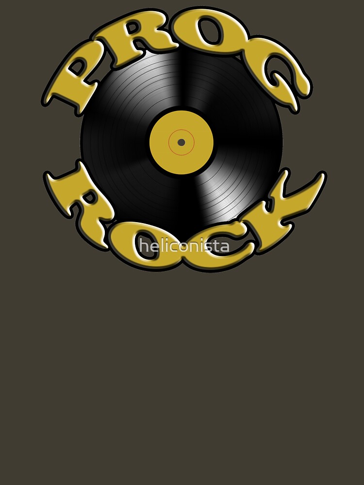 "Prog Rock Record" T-shirt for Sale by heliconista | Redbubble | music ...