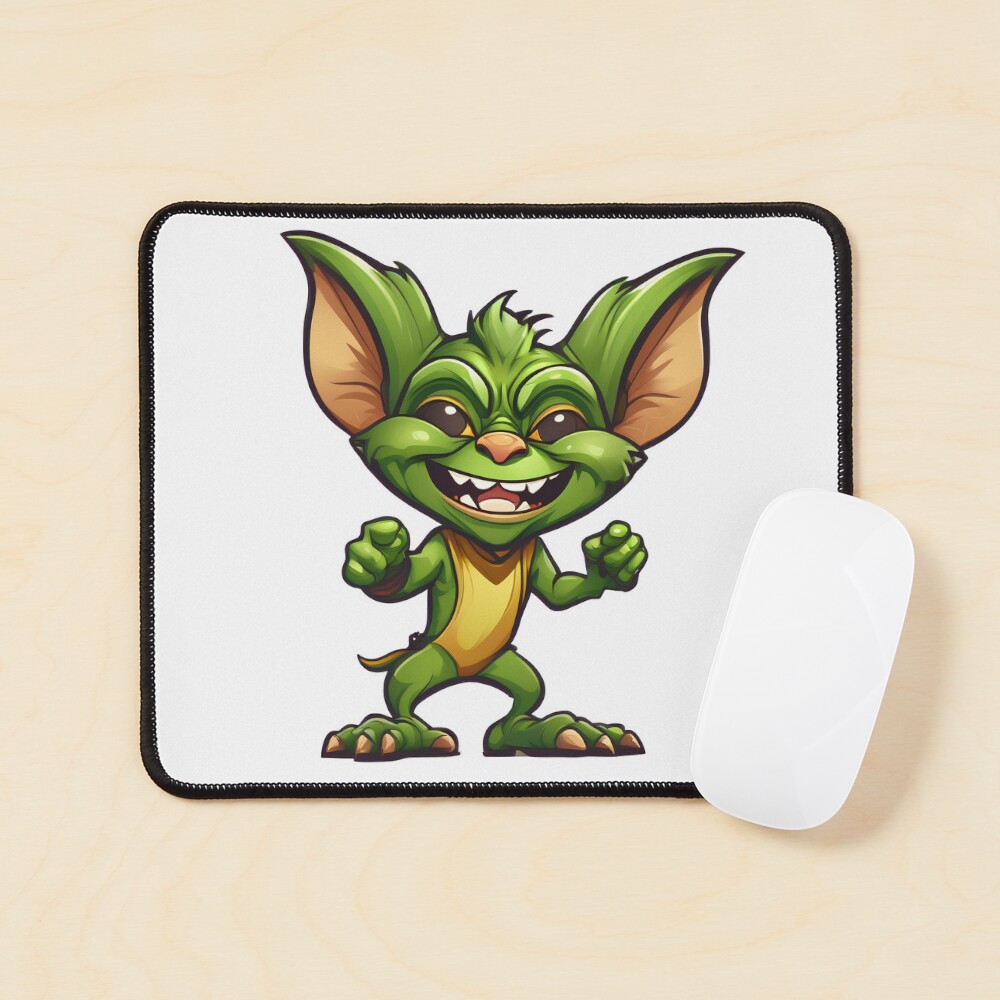 "Smiling Green Gremlin Character" Sticker for Sale by Quitekibbles ...