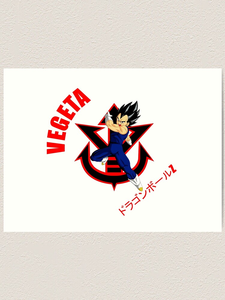 "VEGETA KANJI" Art Print by popcultchart | Redbubble