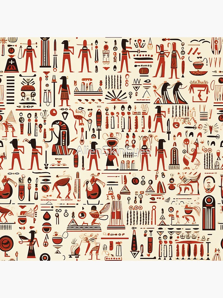 "Mystic Echoes: Ancient Egypt Hieroglyphics Unveiled" Poster for Sale ...