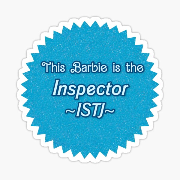 "ISTJ Barbie - Barbie 2023 MBTI Types" Sticker for Sale by Spoiler ...
