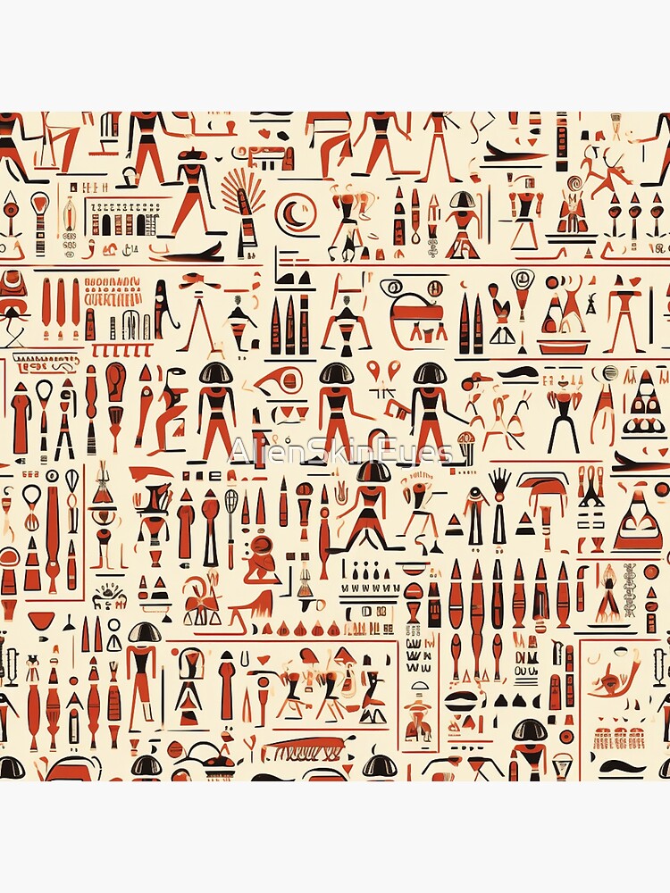 "Mystic Echoes: Ancient Egypt Hieroglyphics Unveiled" Poster for Sale ...