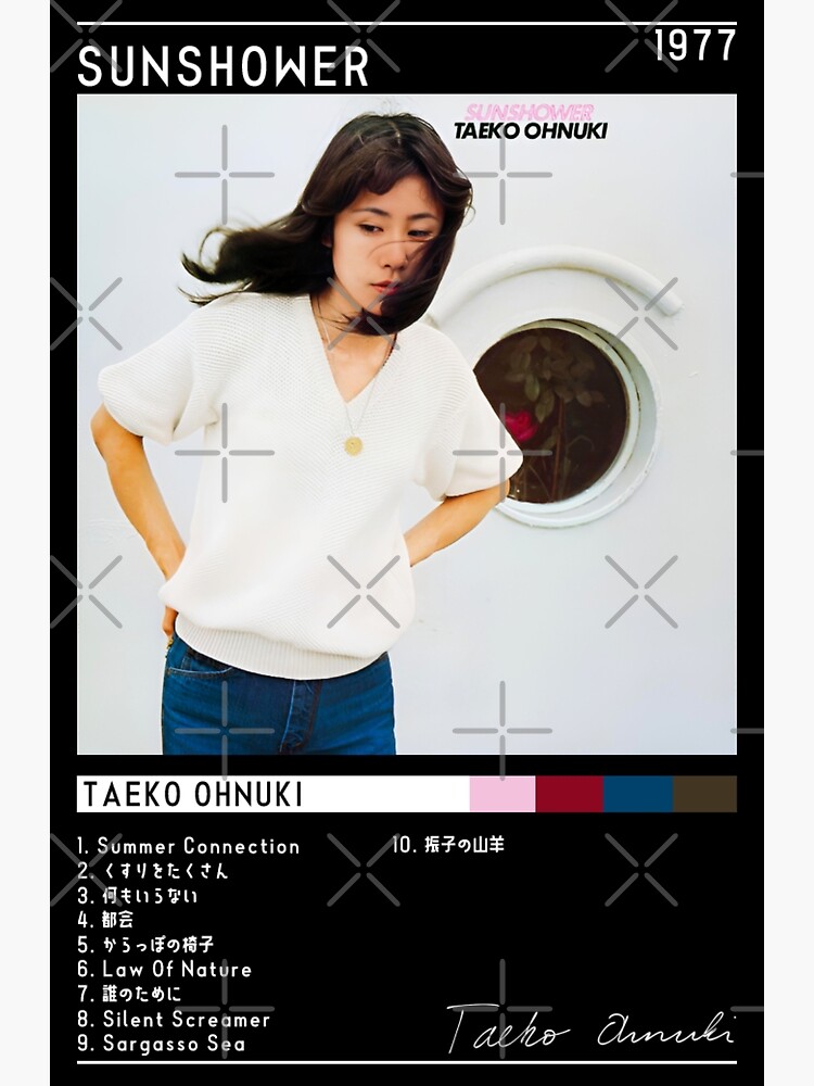 "Sunshower Album Cover - Taeko Ohnuki | City Pop | 70s 80s 90s | Track List |" Poster for Sale ...