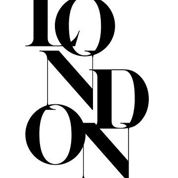 "London Typography" Sticker for Sale by rareandonly | Redbubble