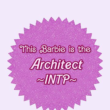 "INTP Barbie - Barbie 2023 MBTI Types" Sticker for Sale by Spoiler Alert Merch Store | Redbubble