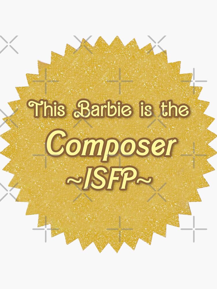 "ISFP Barbie - Barbie 2023 MBTI Types" Sticker for Sale by Spoiler Alert Merch Store | Redbubble