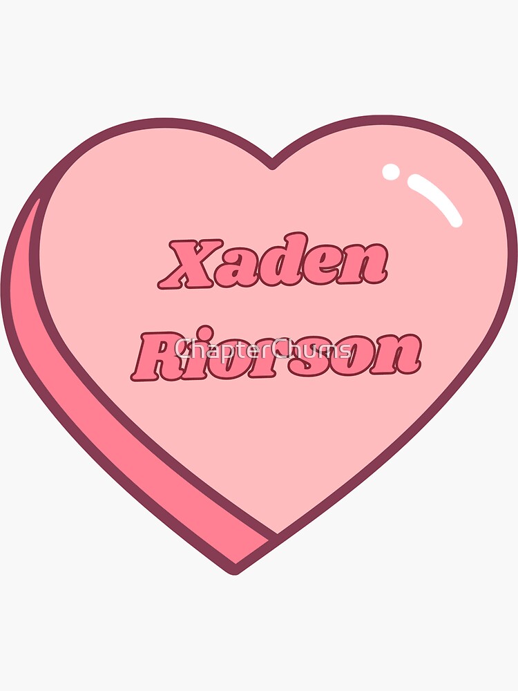 "Xaden Riorson - Forth Wing" Sticker for Sale by ChapterChums | Redbubble