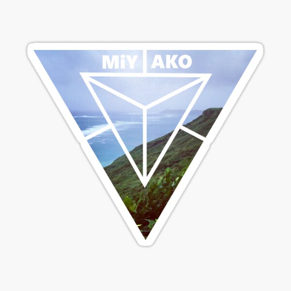 "Miyako Graphic" Sticker for Sale by ShiroiTanpopo | Redbubble