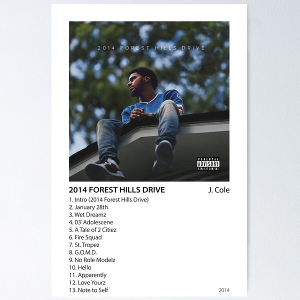 "J. Cole - 2014 Forest Hills Drive Poster" Poster for Sale by GeeksTee ...
