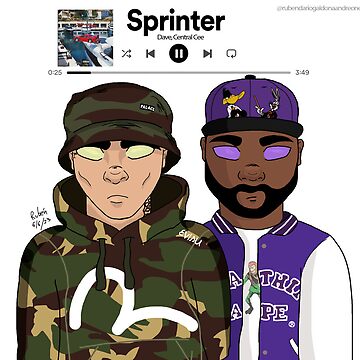 "Dave ft Central Cee Sprinter Spotify" Stickerundefined by RubenGaldona ...