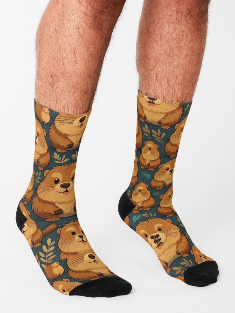 "Beaver" Socks for Sale by MySignatureTees | Redbubble