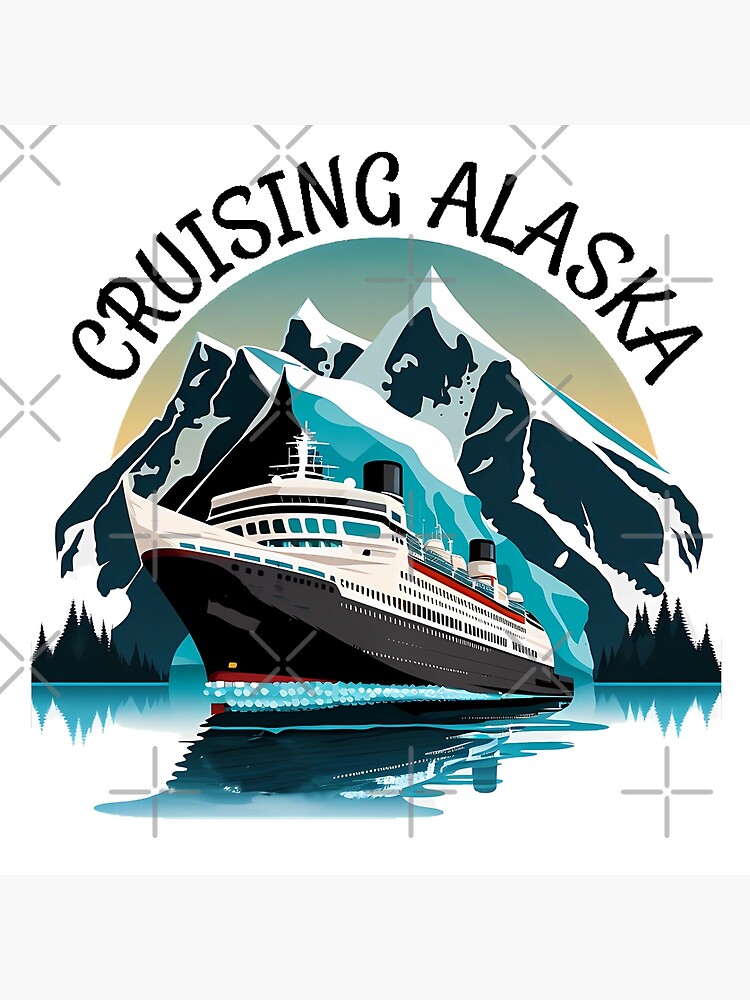 Cruising Alaska Cruise Ship Art Board Print For Sale By Colorflowart