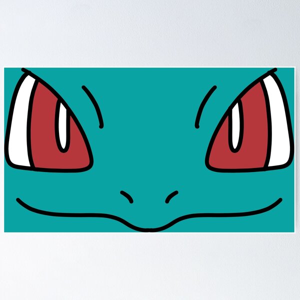 "Bulbasaur Face" Poster by Wolf-Custom | Redbubble