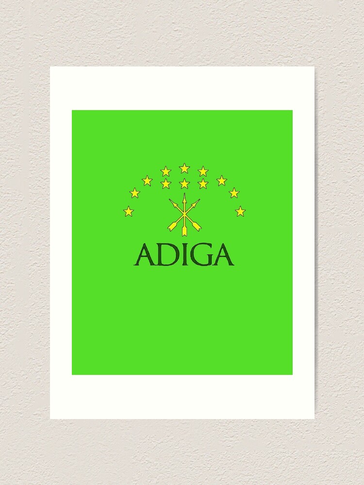"Adiga flag Circassian" Art Print by ZKurShat | Redbubble