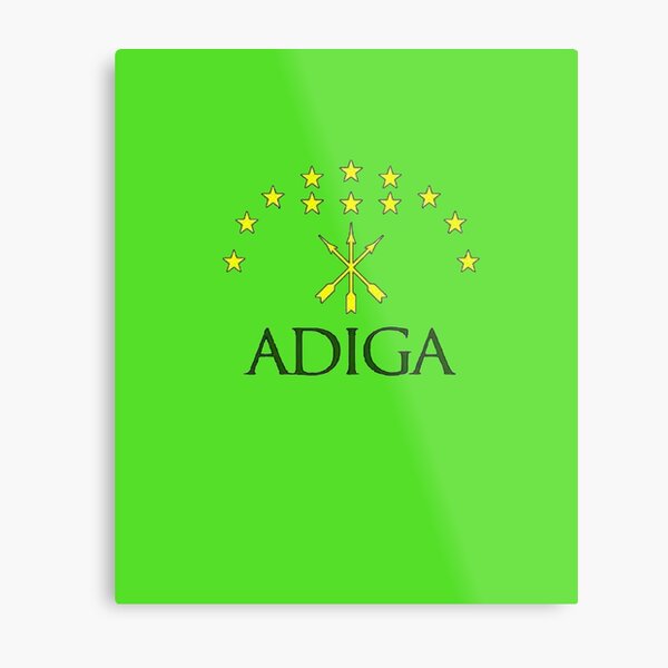 "Adiga flag Circassian" Metal Print for Sale by ZKurShat | Redbubble