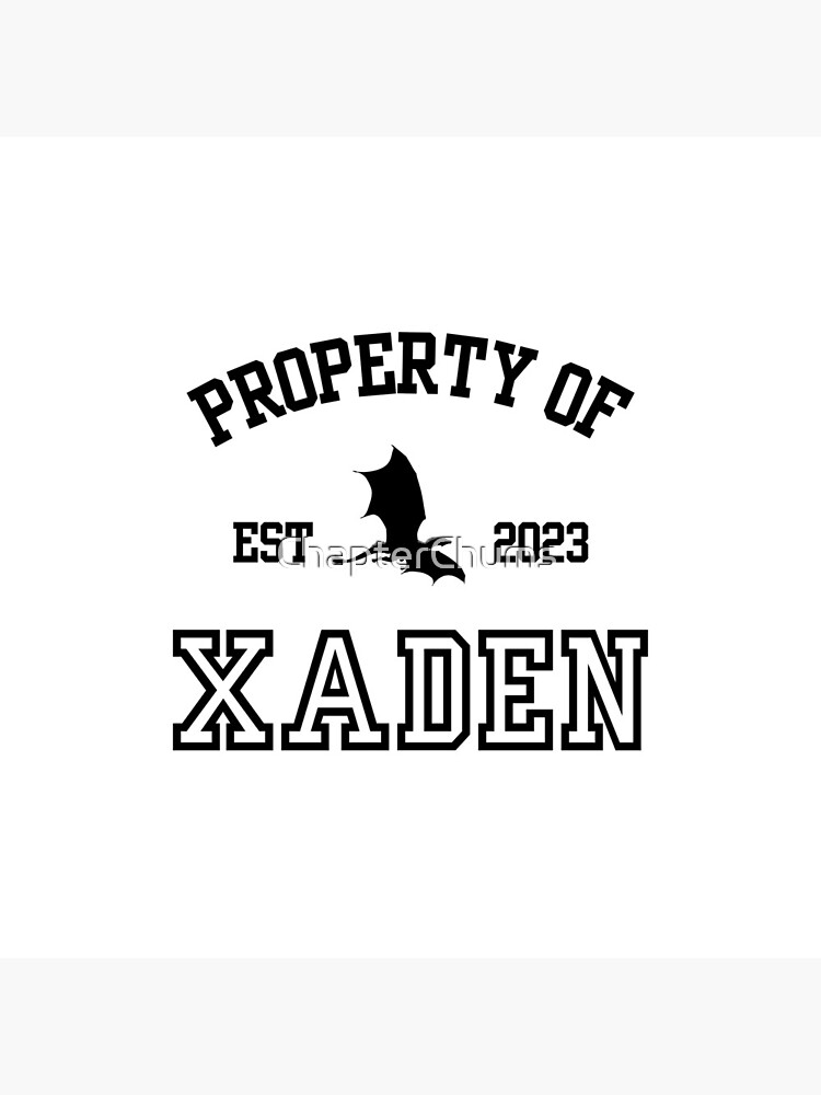 "Property Of Xaden - Fourth Wing" Poster for Sale by ChapterChums ...