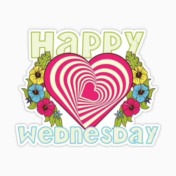 Glitter Happy Wednesday Clipart