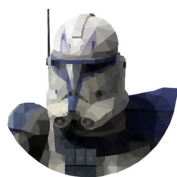 "Captain Rex Low Poly" Sticker for Sale by Niicholas | Redbubble