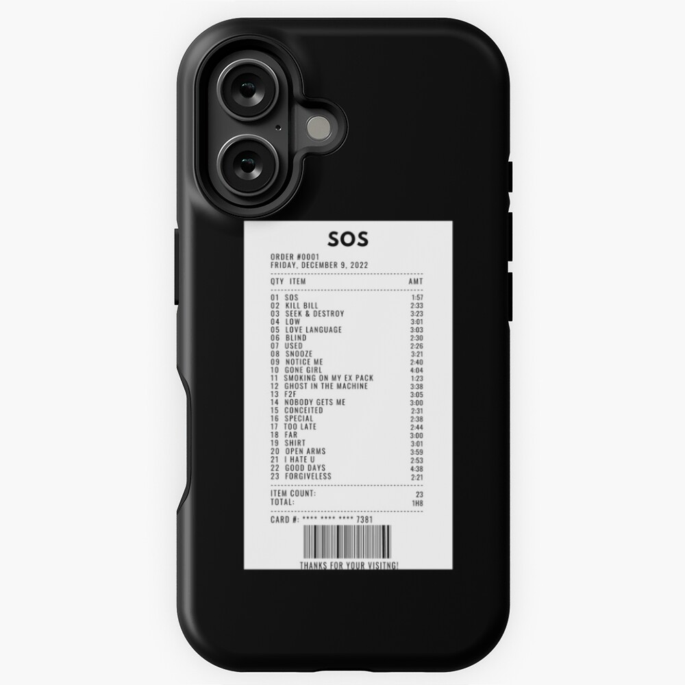 "SOS receipt" Sticker for Sale by 1xstonee-shop | Redbubble