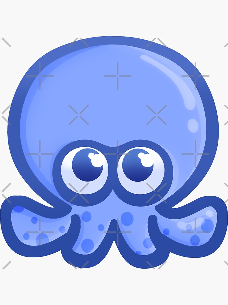 "blue Octoling" Sticker for Sale by transfixt | Redbubble