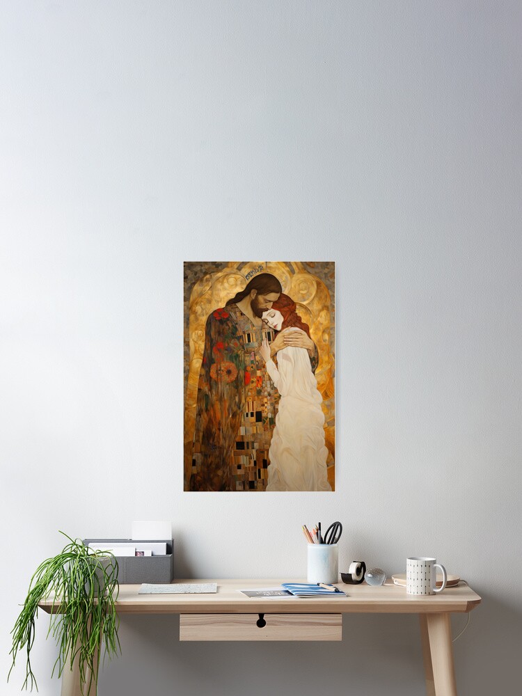"Christ Embracing Mary Magdalene" Poster for Sale by SanctifiedSouls ...