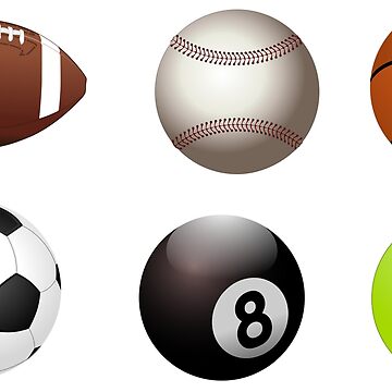"Balls Sticker Pack" Sticker for Sale by KB-SbDesigns | Redbubble