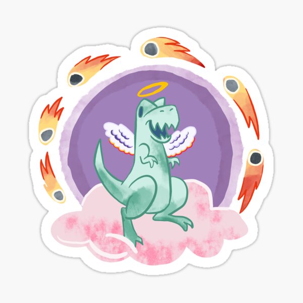 "T. rex angel " Sticker for Sale by ZoeyWashio | Redbubble
