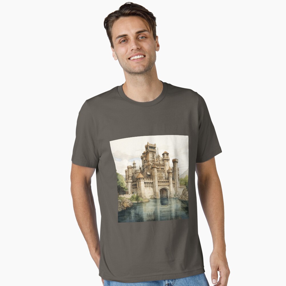 "A Sketch of a Medieval Castle" Sticker for Sale by Sketch-Shack ...