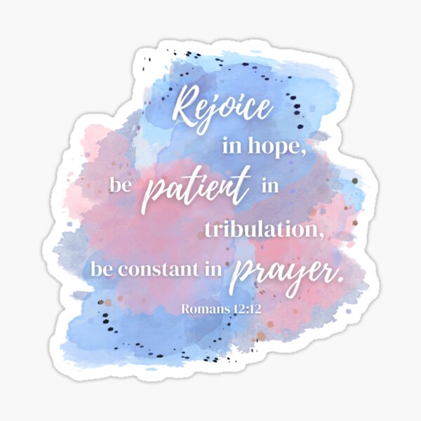 "Rejoice in Hope - Christian Bible Stickers, Magnets, Pins, & Cards ...