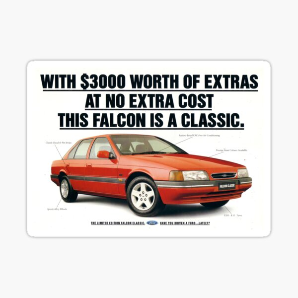 "Ford Australia ED Falcon" Sticker for Sale by VippiN | Redbubble