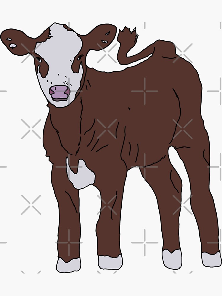 "Calf" Sticker for Sale by kcox96 | Redbubble