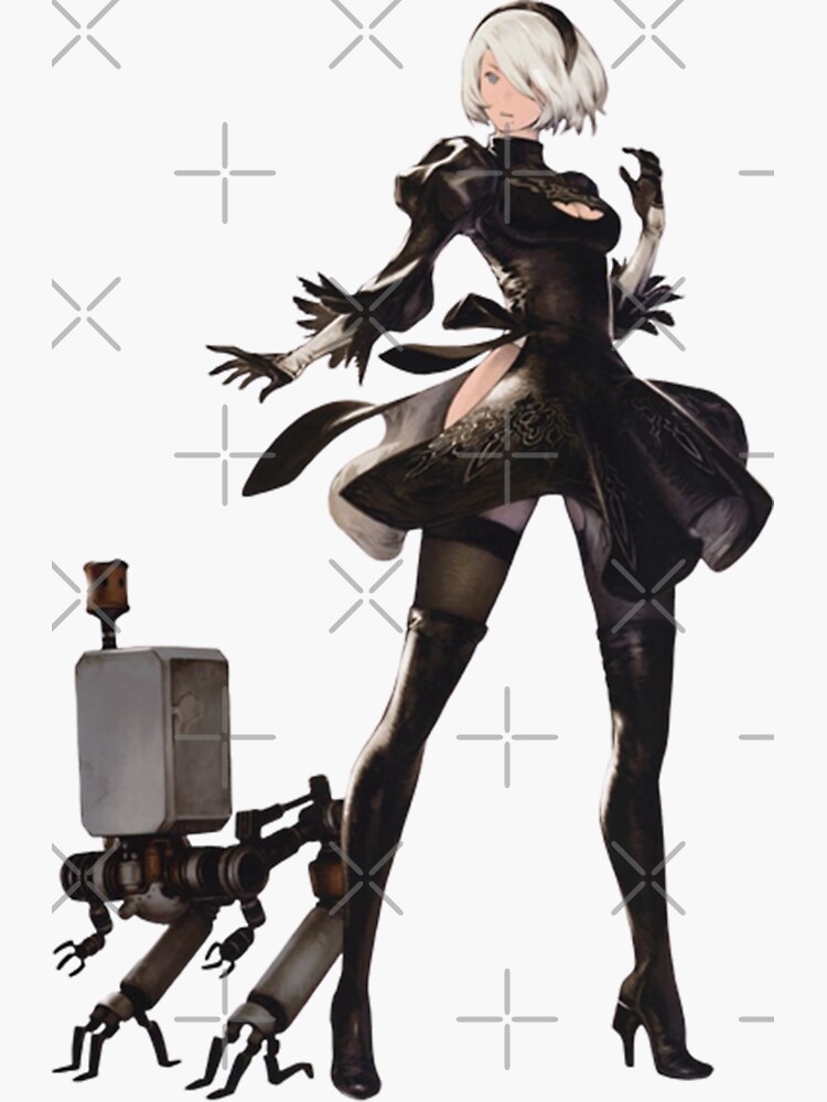 "B2 - Nier Automata" Sticker for Sale by Jackson-sa | Redbubble