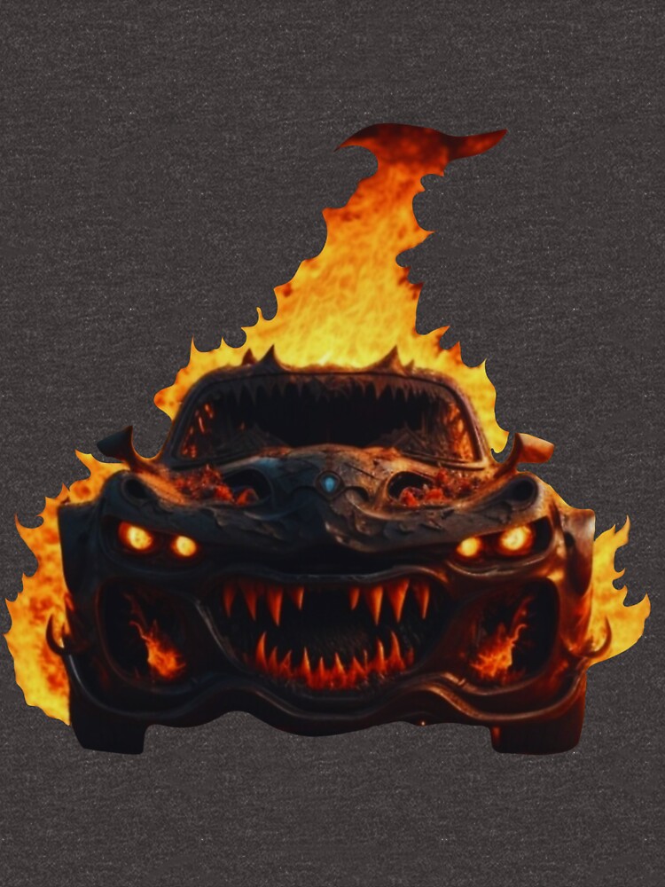 "Inferno Fury: Sinister Monster Car" Essential T-Shirt for Sale by ...