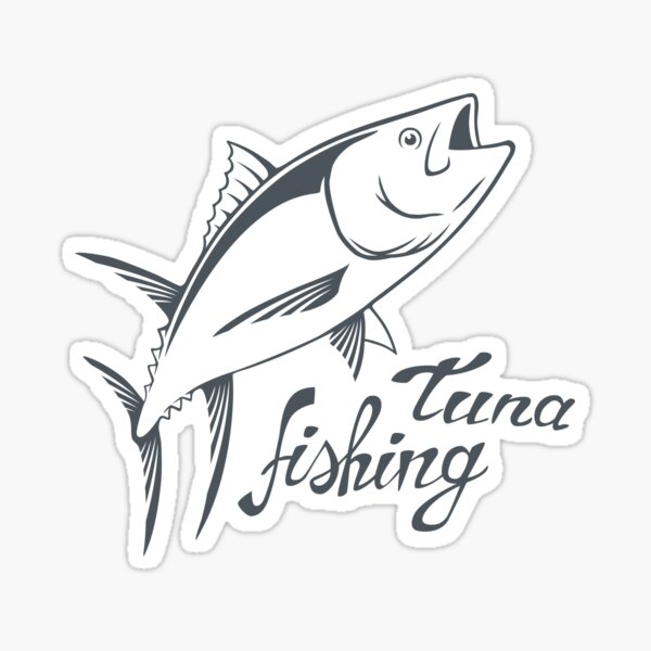 "tuna fishing" Sticker for Sale by kvasay | Redbubble