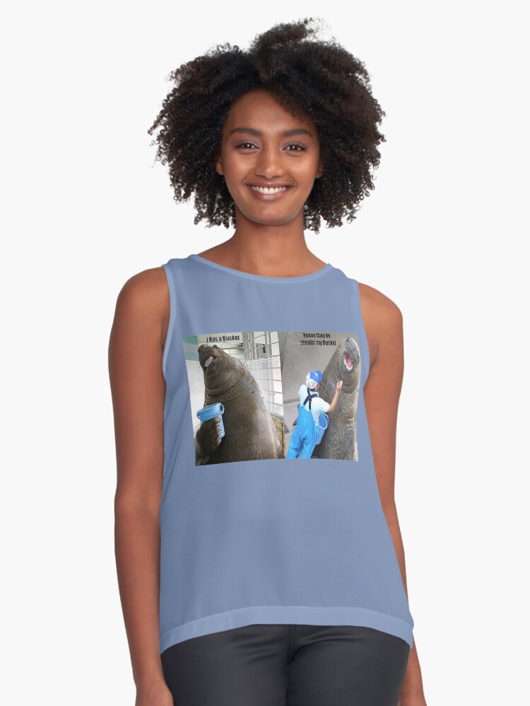 "LOLrus: I has a bucket. Nooooo, they be stealin my bucket! " Sticker ...