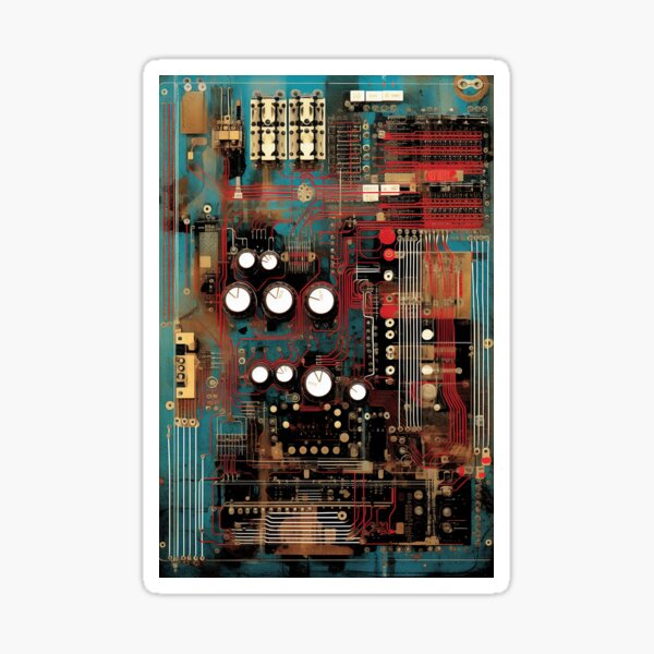 "Circuit Board" Sticker for Sale by DigitizedArt | Redbubble