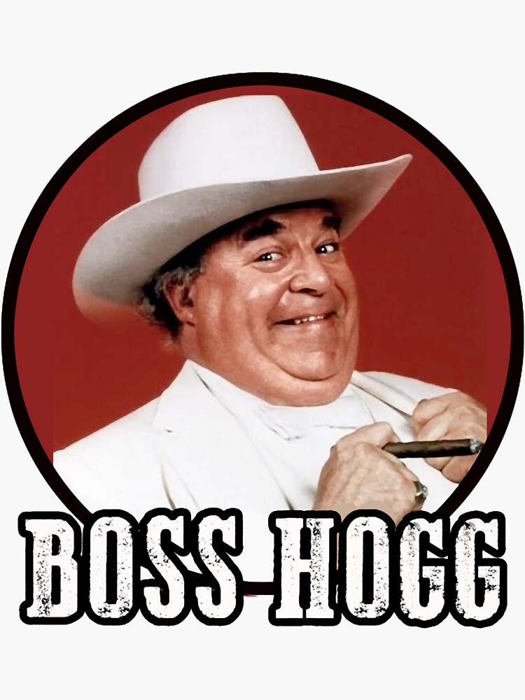 "Boss Hogg from Dukes Of Hazzard" Sticker for Sale by Brinnle | Redbubble