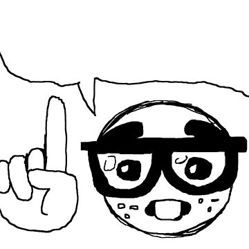 "Um Actually Nerd Emoji Reaction" Poster for Sale by WoahJasper | Redbubble