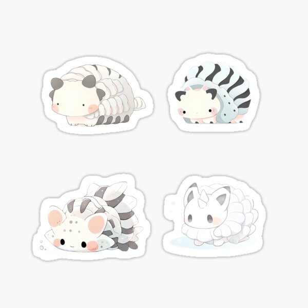 "Cute Dairy Cow Isopod Roly Poly Zebra Bug, armadillidium Maculatum ...